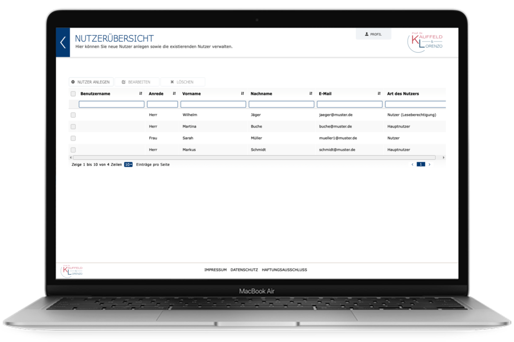 Kauffeld & Lorenzo – Job Reference Generator - Pentos Labs